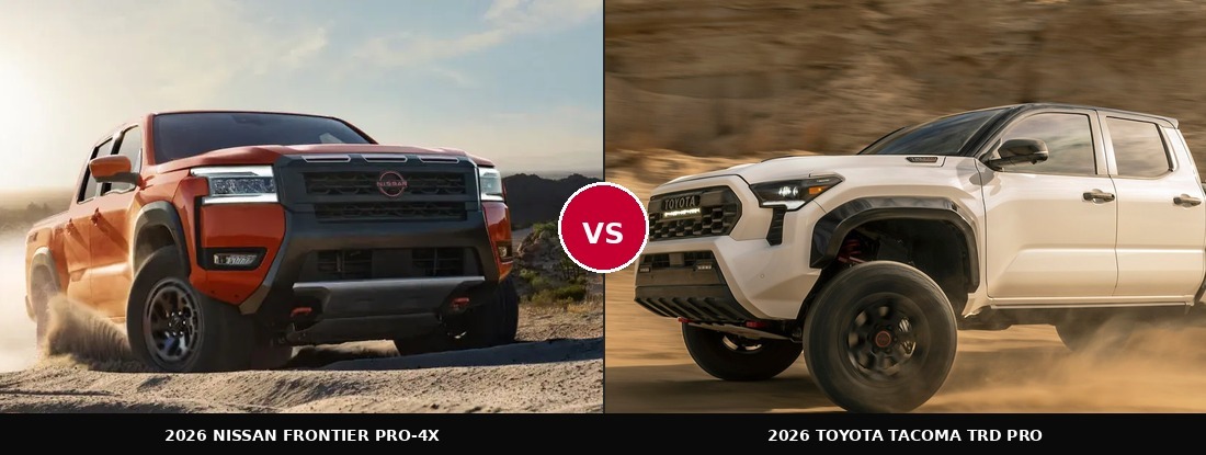 2026 Nissan Frontier PRO-4X vs. Toyota Tacoma TRD Pro | Downtown ...